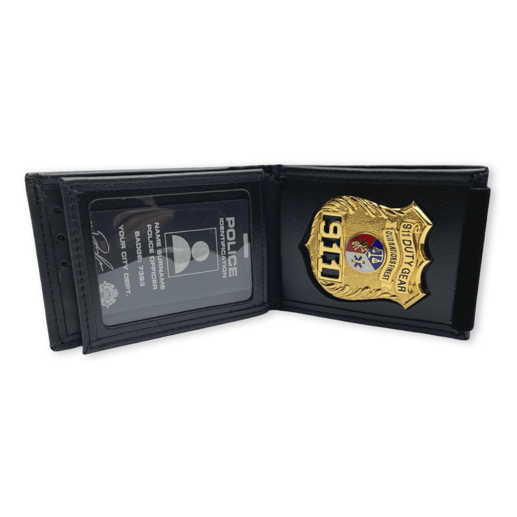 Custom Hidden Badge Wallet (Logo & Badge Cut) – 911 Duty Gear Canada